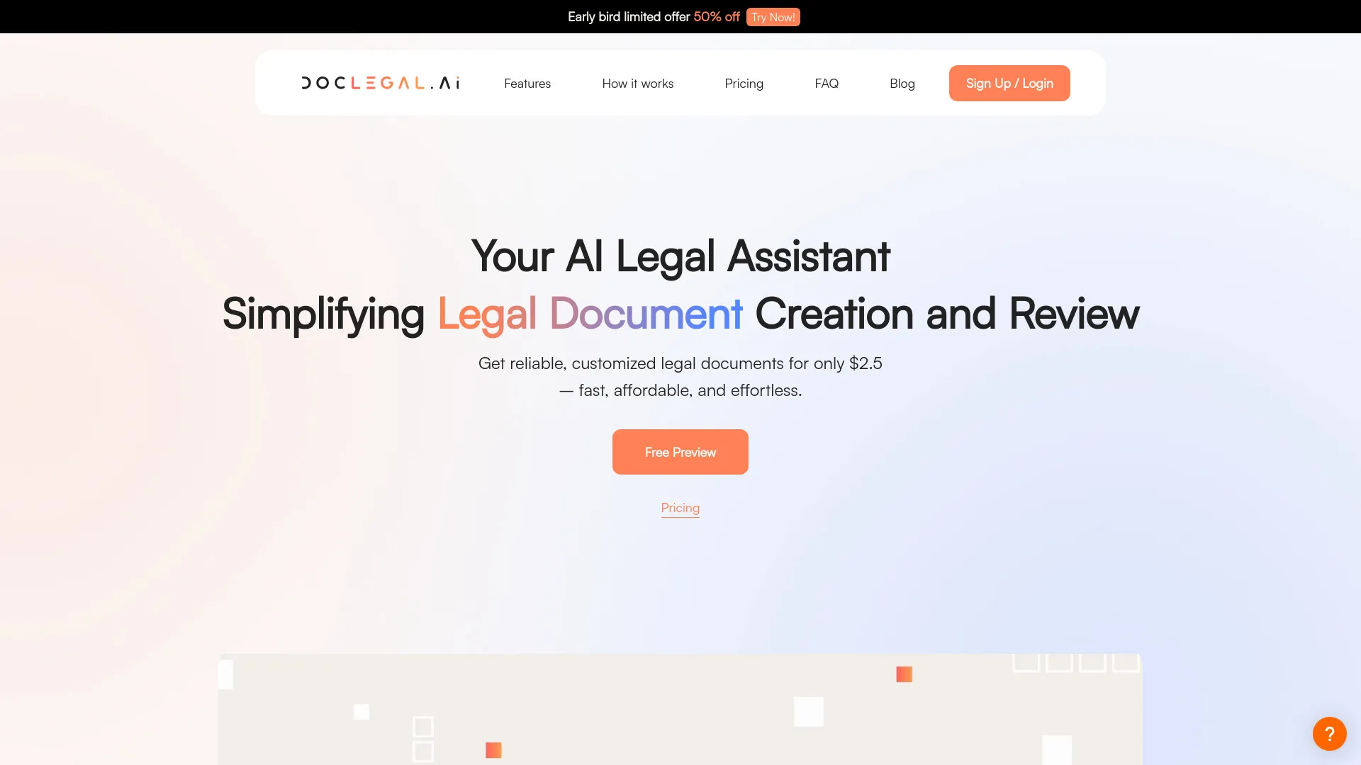 DocLegal - AI-powered Document Review and Automation | Creati.ai