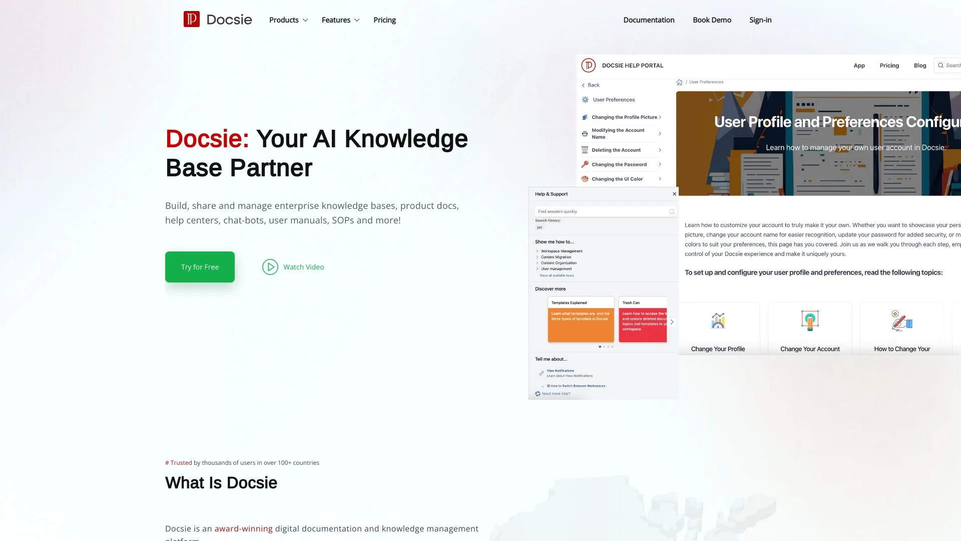 Docsie: Create, Manage & Share Product Documentation | Creati.ai