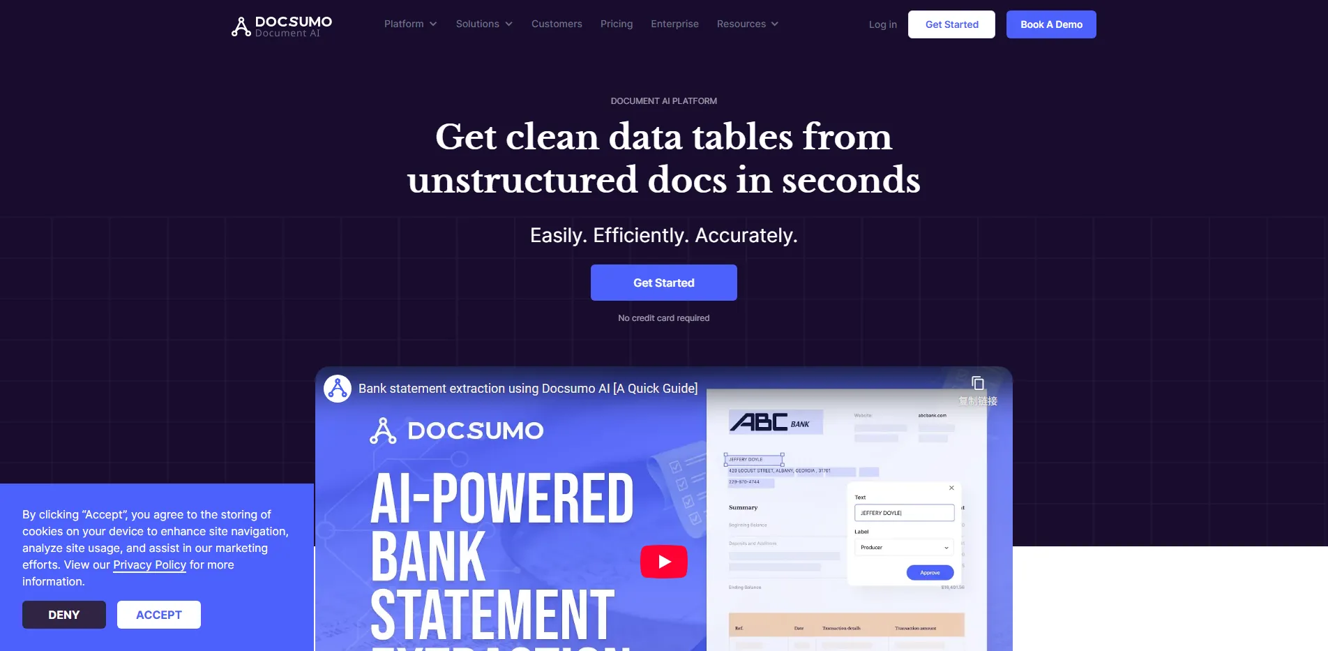 Docsumo: AI-Powered Document Data Extraction | Creati.ai