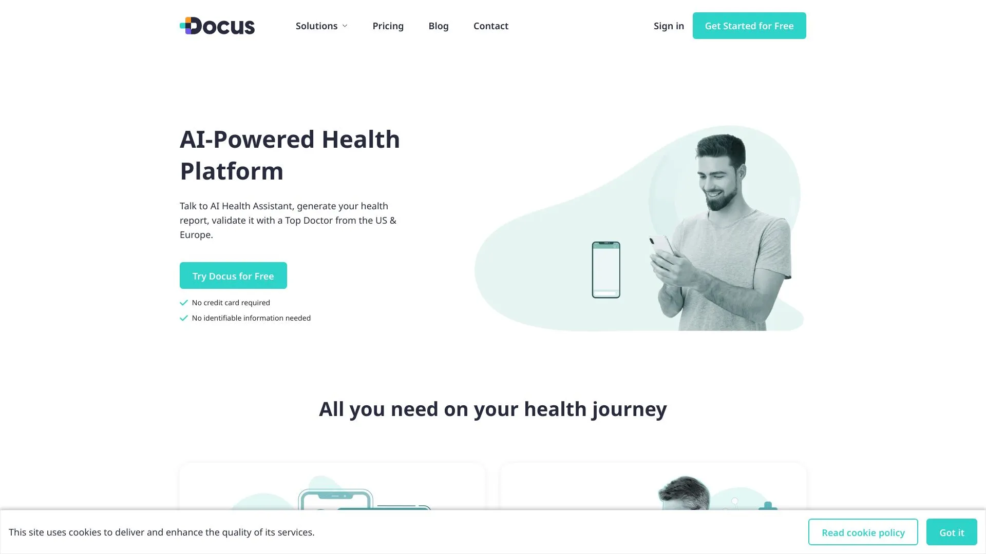 Docus.ai - AI-Powered Health Platform for Personalized Care | Creati.ai