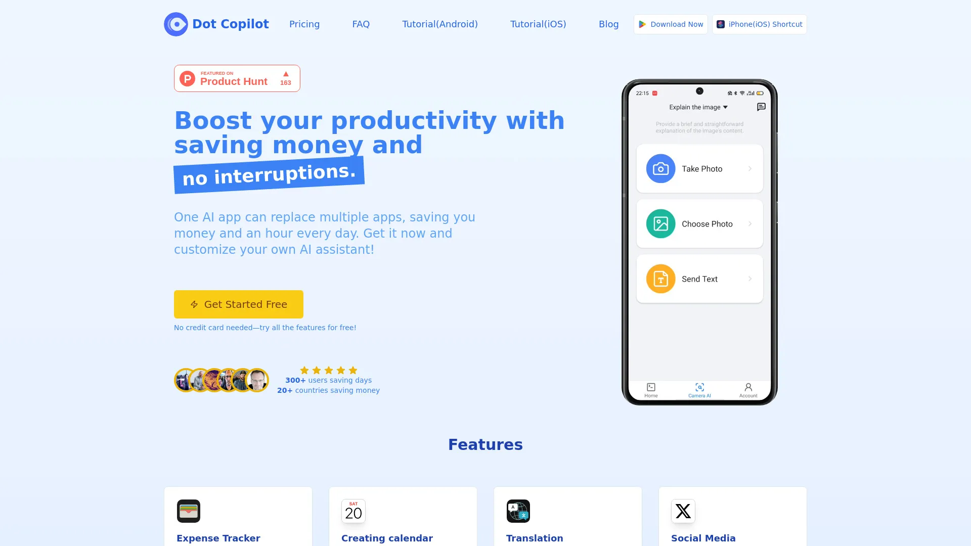 Dot Copilot - Your AI Productivity Assistant | Creati.ai