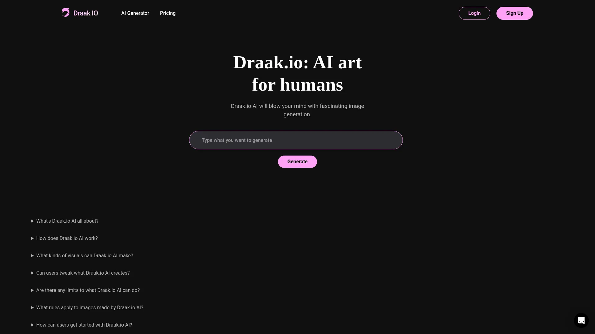Draak.io: Powerful AI Text-to-Image Generator | Creati.ai