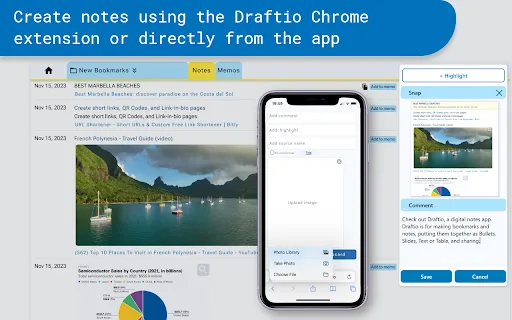 Draftio Chrome Extension - Efficient Note Management | Creati.ai
