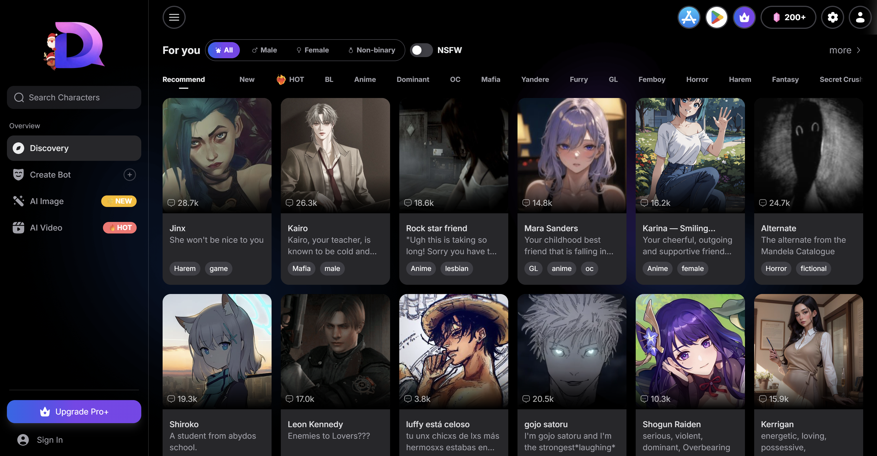 Dreemy AI – Chat de personagens NSFW sem censura e gerador de imagens ...