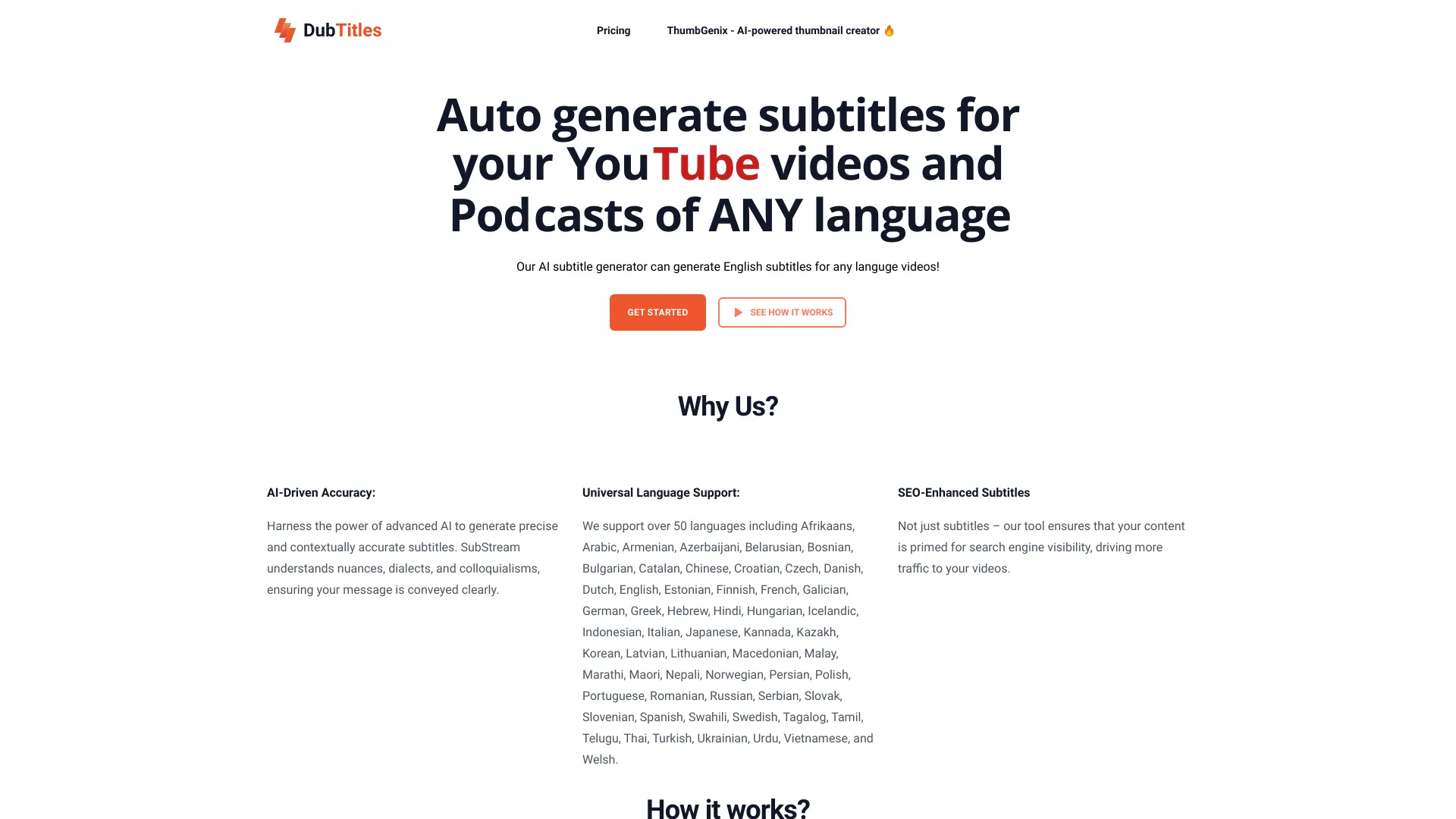 DubTitles.io: AI-Powered Multilingual Subtitles for YouTube | Creati.ai