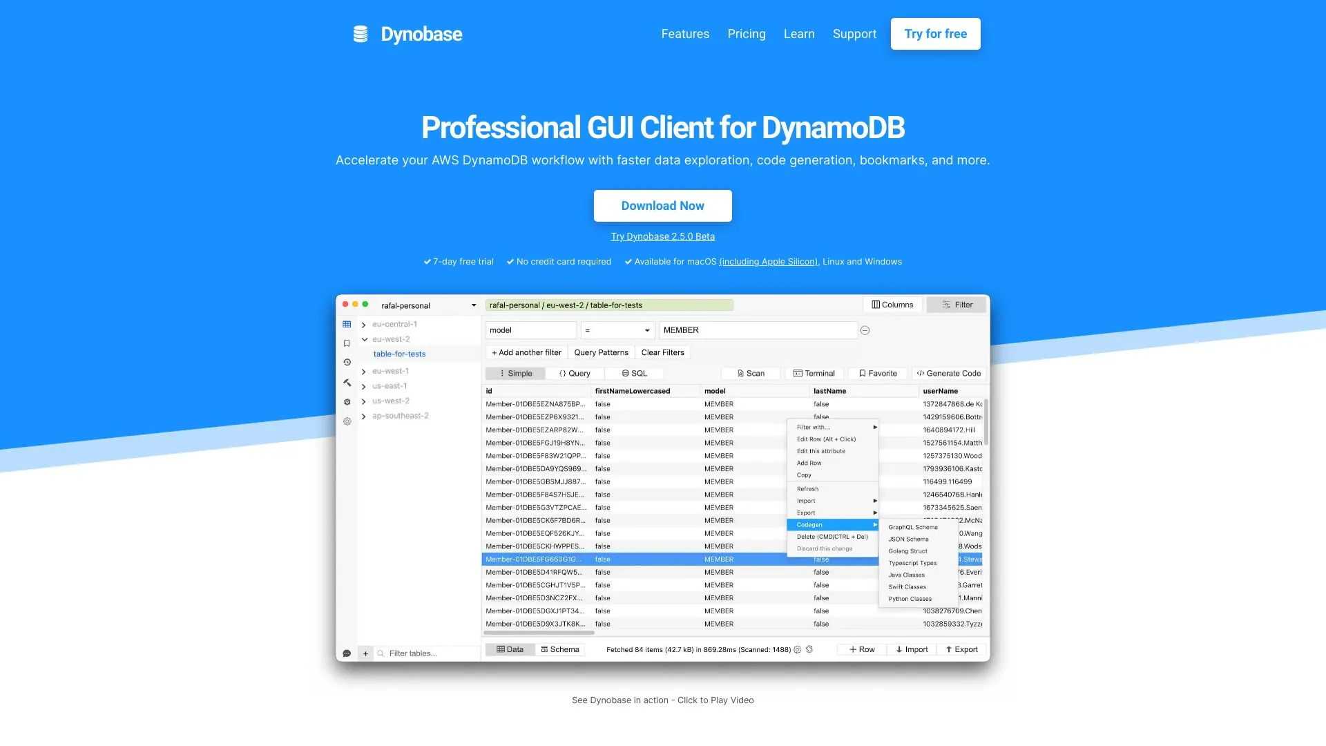Dynobase - Cliente GUI Profesional para DynamoDB | Creati.ai