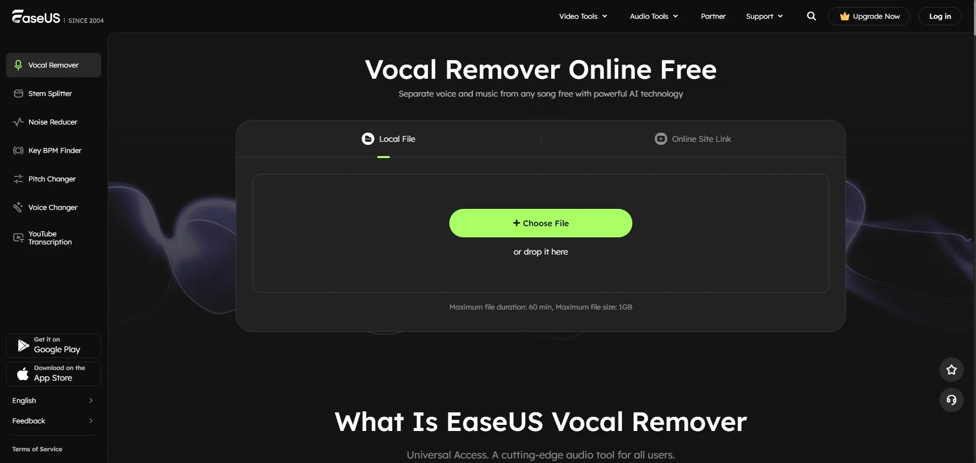 Free Vocal Remover Online - Remove Vocals from Songs | Creati.ai