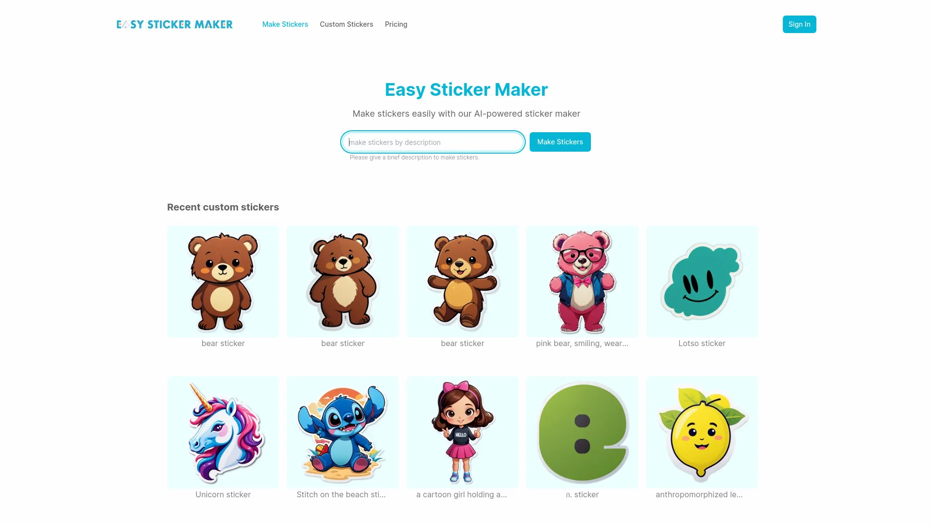 Create Custom Stickers Easily | Easy Sticker Maker | Creati.ai