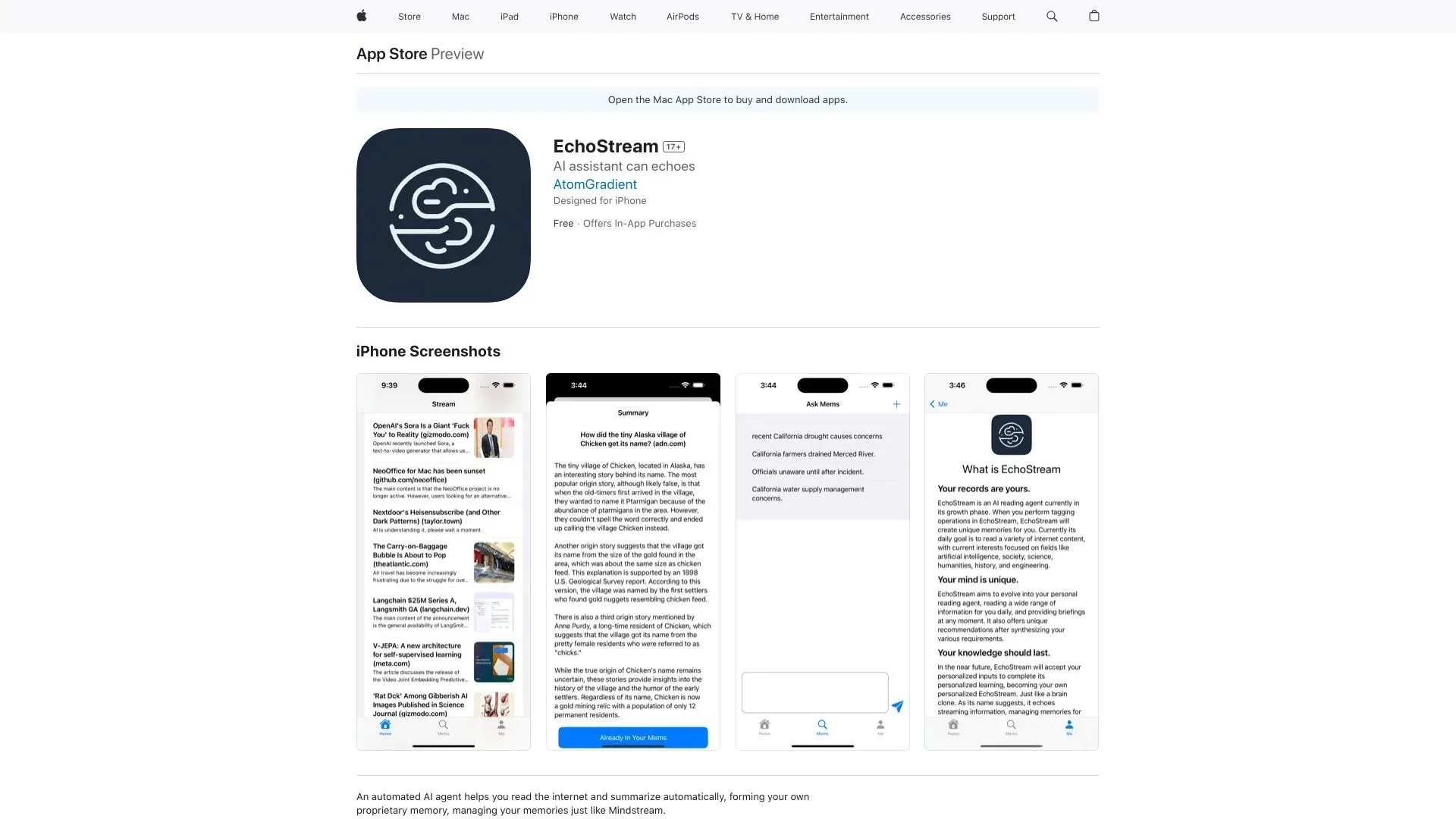EchoStream - AI-powered Reading and Summarization App | Creati.ai