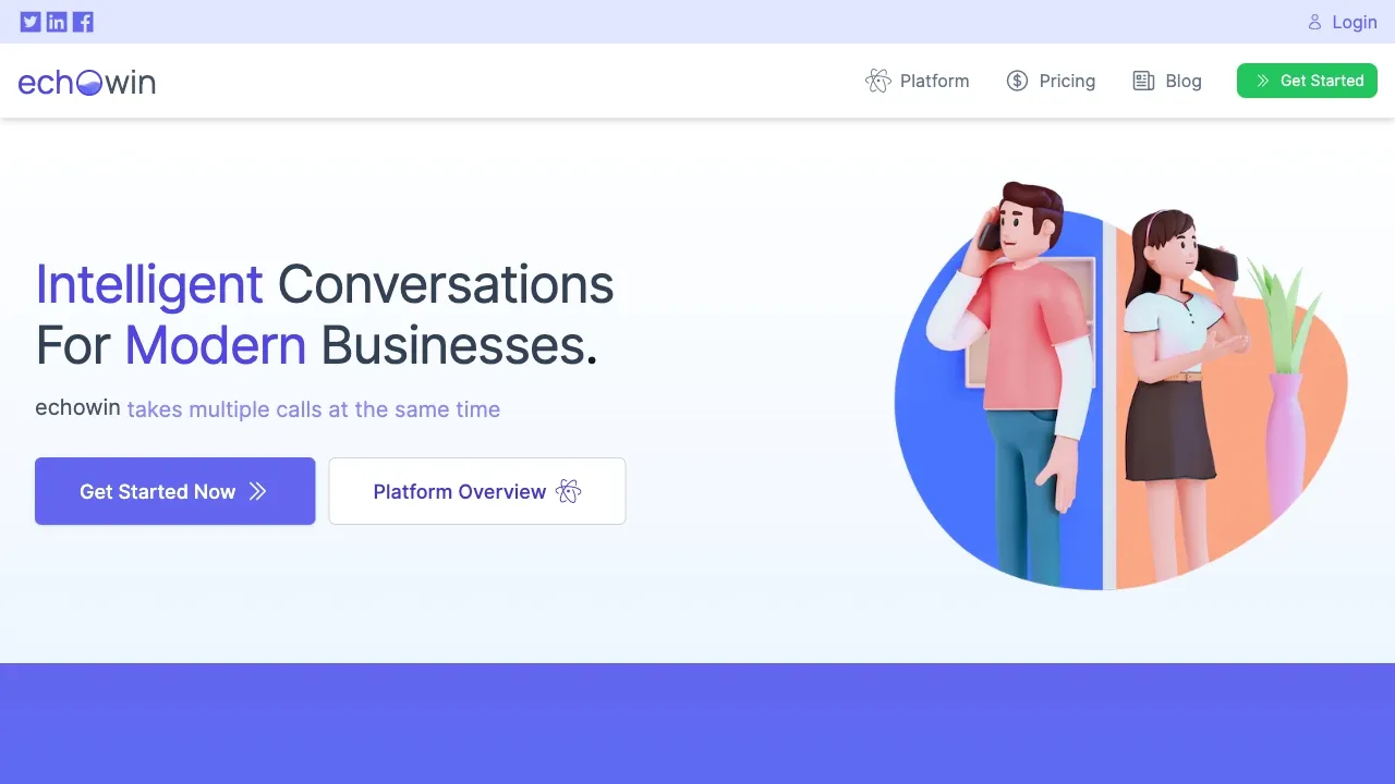 Echowin: AI-Powered Call Answering & Workflow Automation | Creati.ai