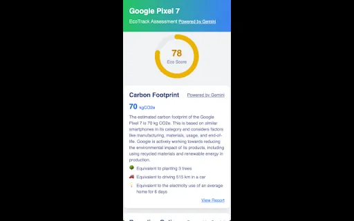 EcoTrack - Make Sustainable Choices Easily | Creati.ai