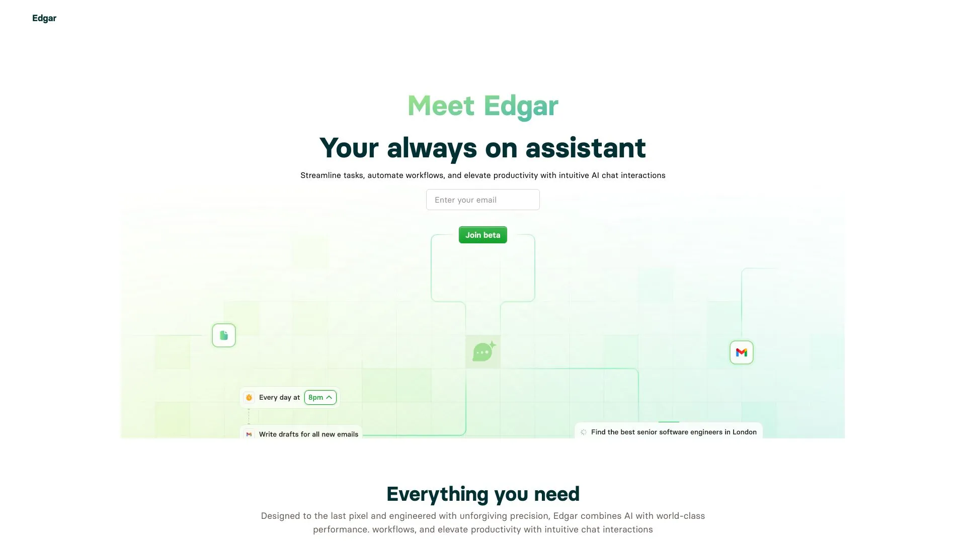 Edgar - Your AI Personal Assistant for Productivity | Creati.ai