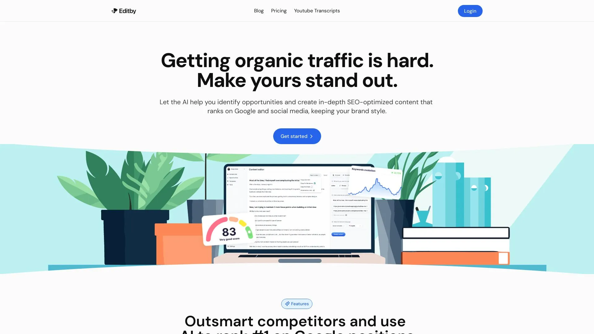 Editby - Create AI SEO-Optimized Content with Brand Style | Creati.ai
