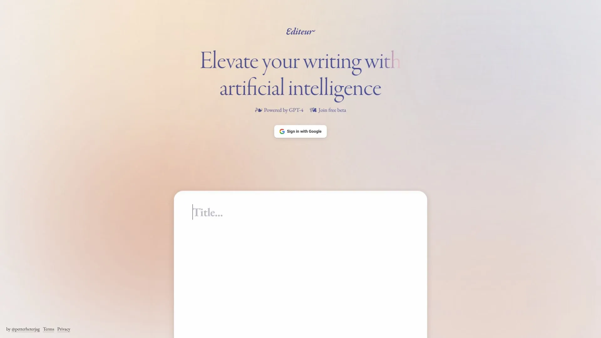 Editeur.ai: AI-Powered Writing Enhancement Tool | Creati.ai
