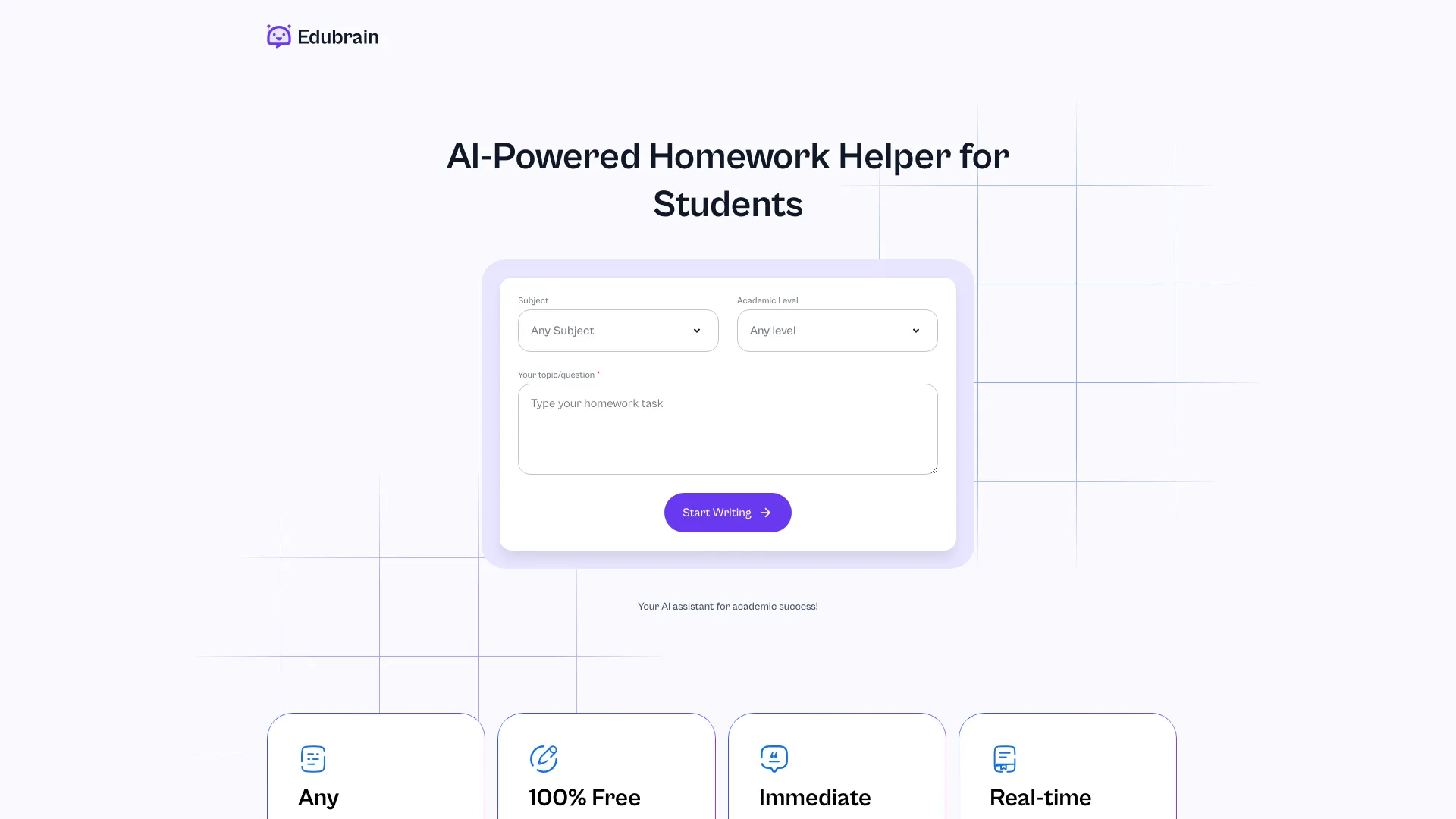 EduBrain: AI-Powered Homework Helper and Study Tool | Creati.ai