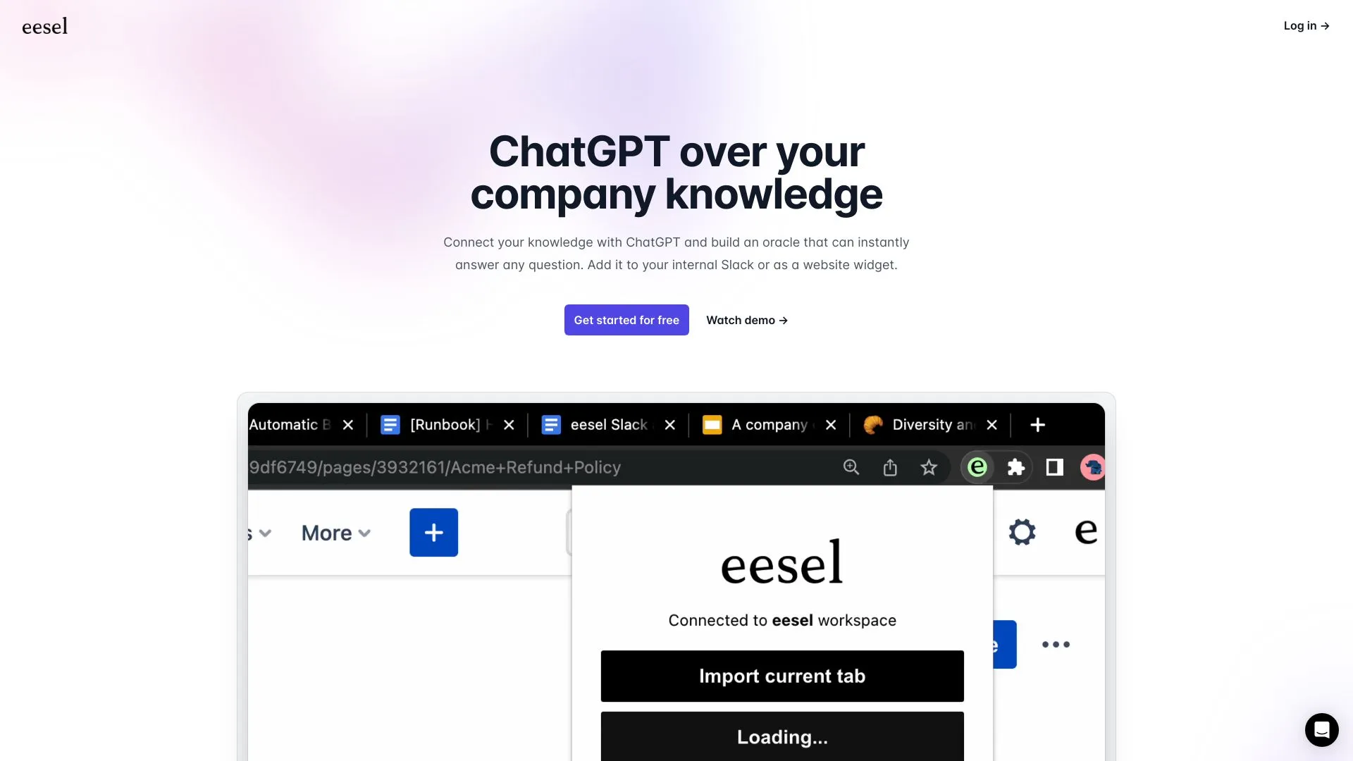Eesel AI - Instant answers with AI-driven company knowledge | Creati.ai