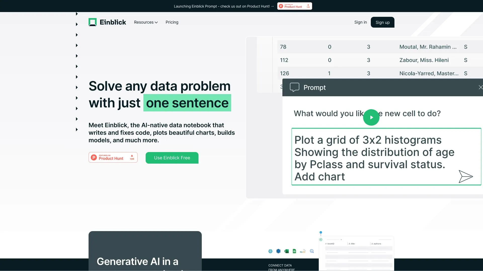 Einblick AI: Revolutionize Data Analysis and Workflow Automation | Creati.ai