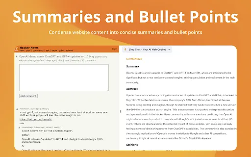 Elmo Your Ai Web Copilot For Summaries Insights Creati Ai
