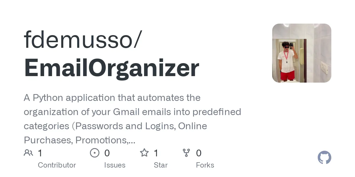 EmailOrganizer: Open-Source AI Email Management Tool | Creati.ai