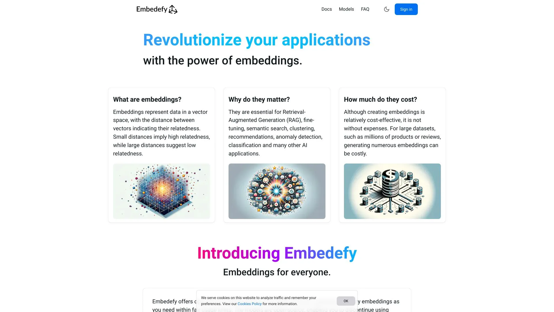 Embedefy: Simplificando Embeddings para IA | Creati.ai
