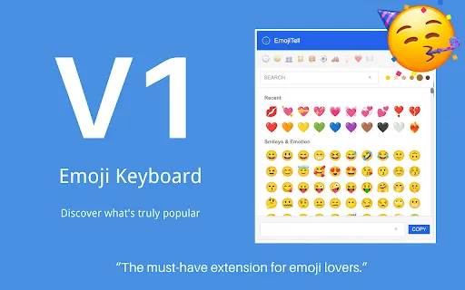 Emoji Keyboard by EmojiTell - AI-powered Emoji Extension | Creati.ai