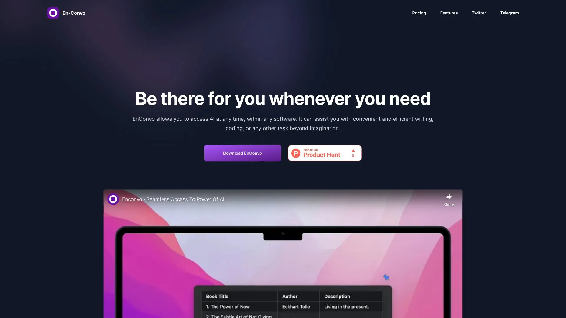EnConvo: AI-enhanced Productivity for macOS | Creati.ai