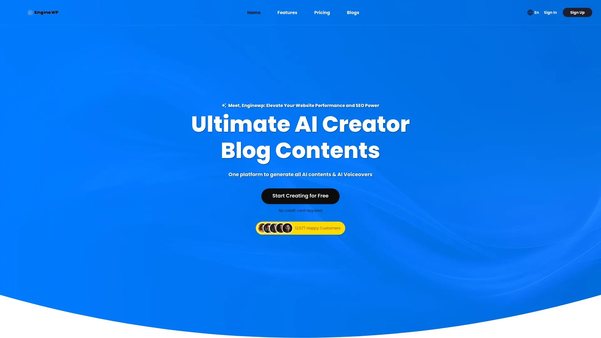 EngineWP - Start and Manage Your Blog Effortlessly | Creati.ai
