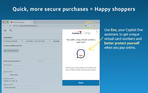 Eno® from Capital One® - Secure Your Online Shopping | Creati.ai