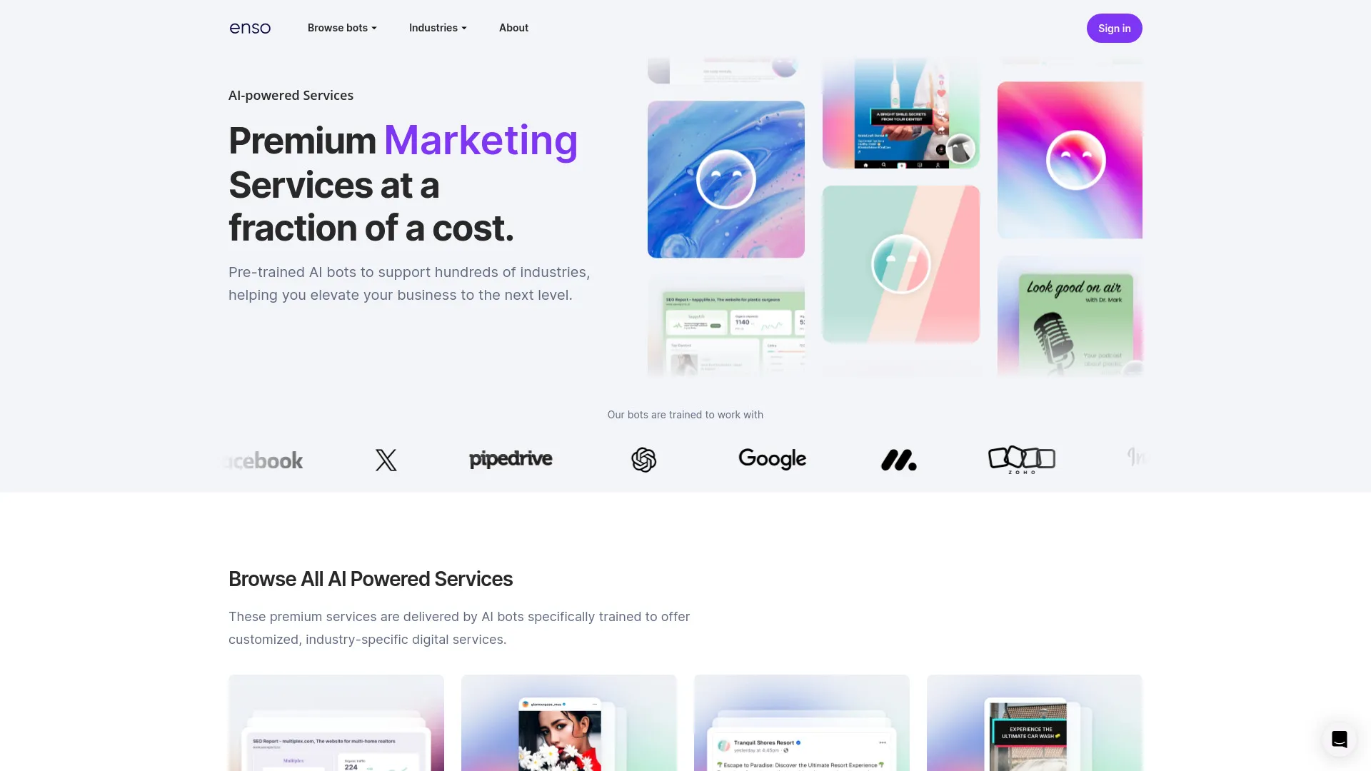 Automate Your Business with Enso AI Bots | Creati.ai