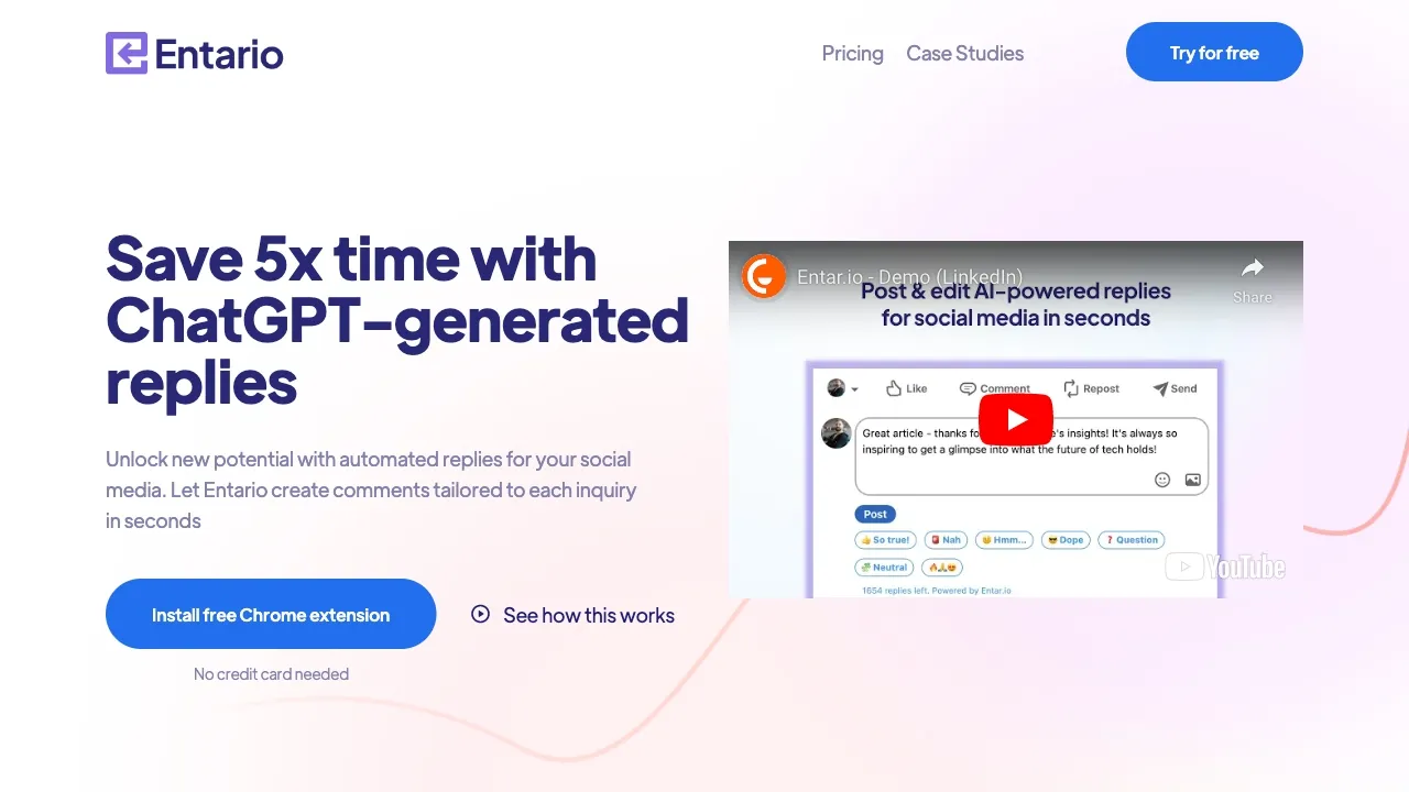 Entar - Reviews, Ratings & Seal of Approval | Creati.ai
