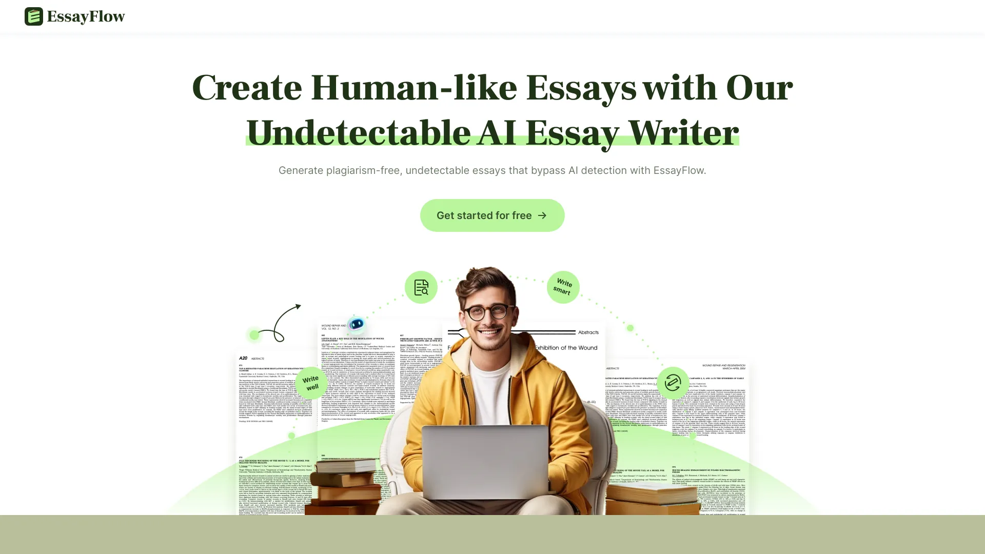 EssayFlow: Undetectable AI Essay Writer - Free Essay Maker | Creati.ai