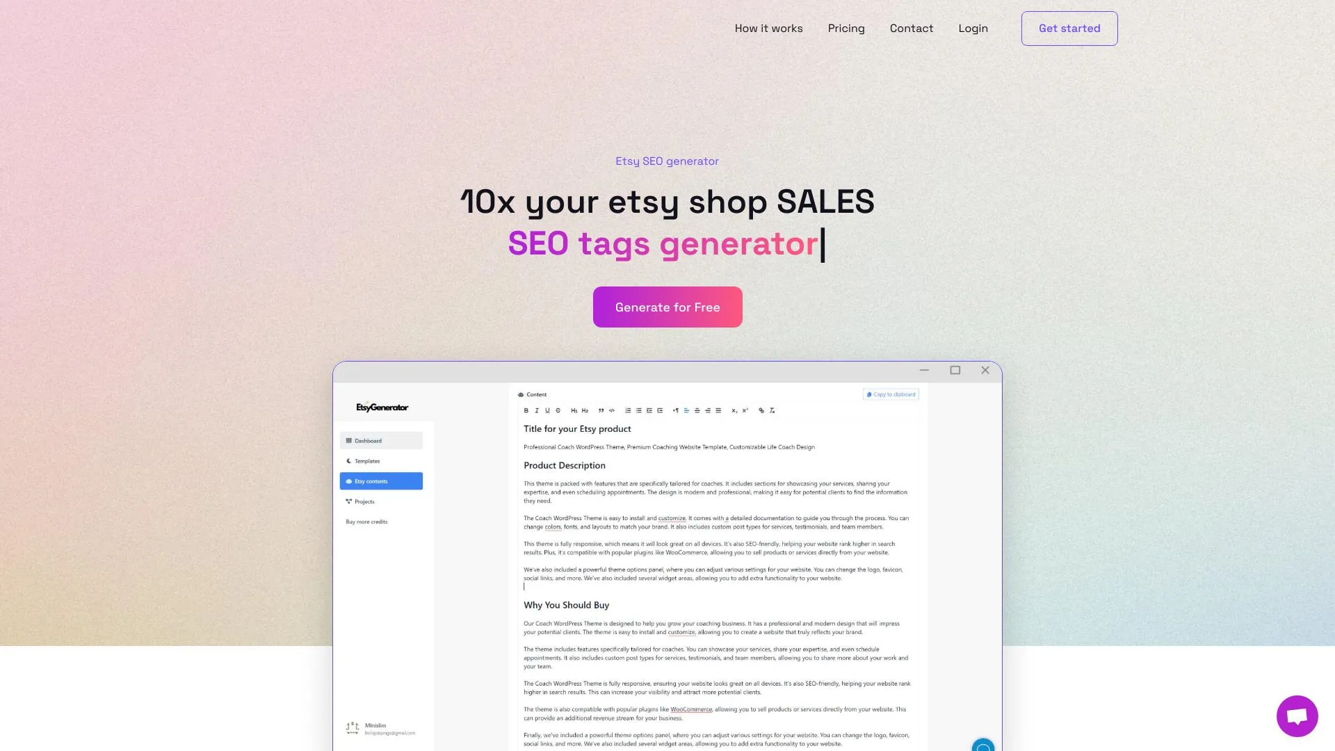 AI-Powered Etsy Listing Generator Tool | Creati.ai
