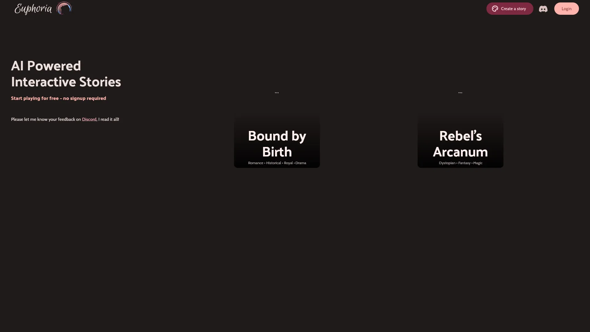 Euphoria Stories: Creative and Immersive Storytelling Platform | Creati.ai