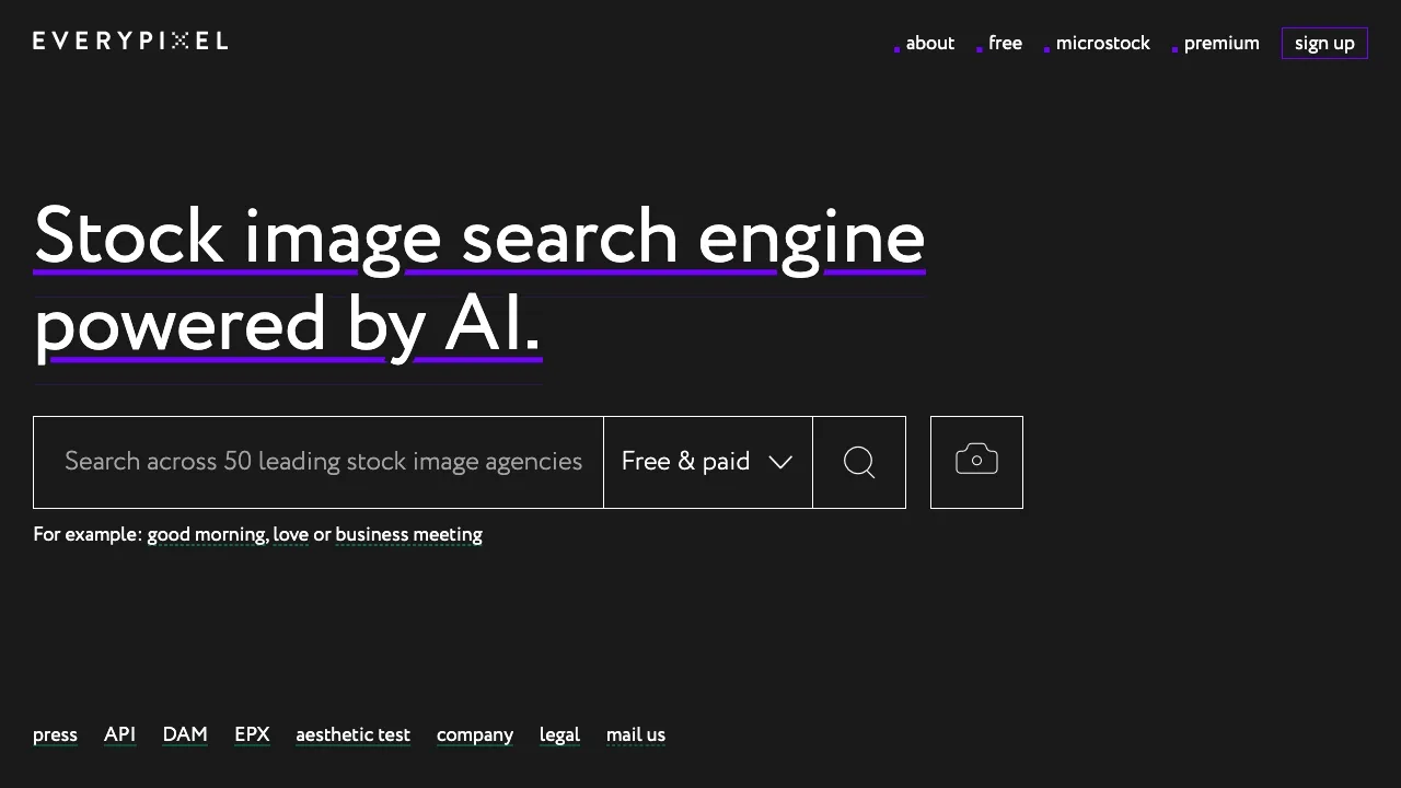 Everypixel - AI-Powered Image Search Engine | Creati.ai