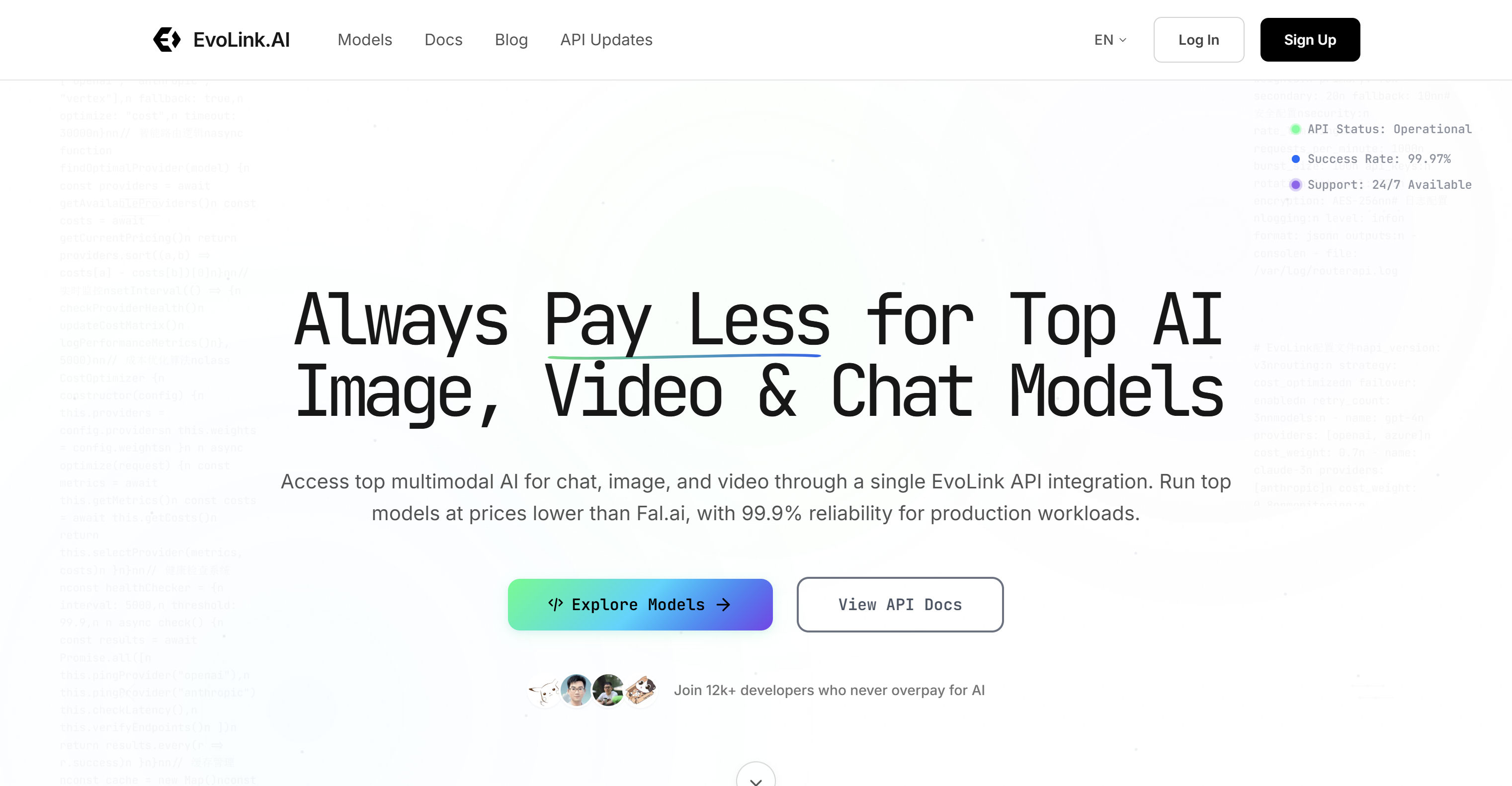 EvoLink — Passerelle API unifiée pour économiser 20–70% sur les coûts d ...