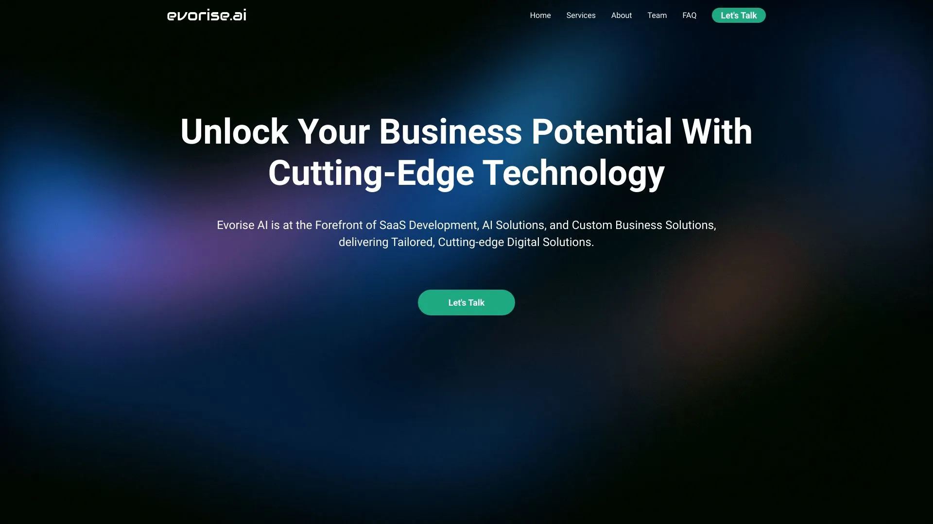 Evorise AI – Cutting-edge SaaS and AI Solutions | Creati.ai