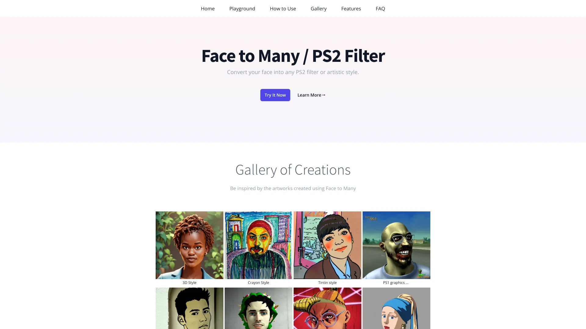 Face to Many: Transform Your Portraits with AI Filters | Creati.ai