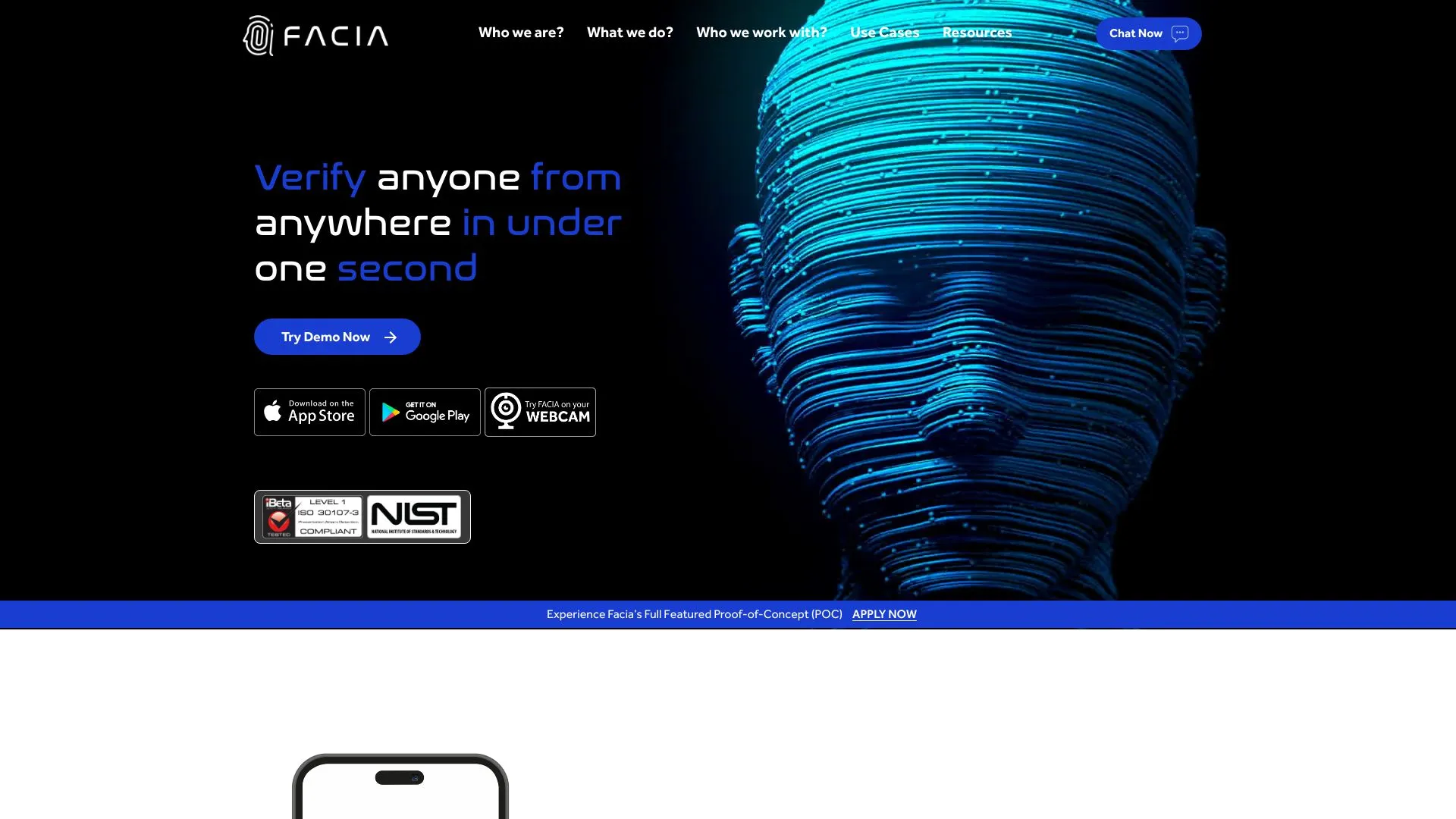Facia: AI-Powered 3D Facial Recognition & Liveness Detection | Creati.ai