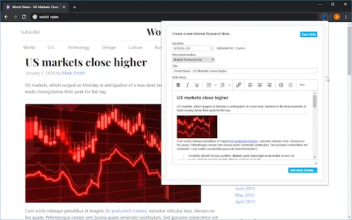 FactSet Internal Research Notes Extension - Boost Your Research | Creati.ai