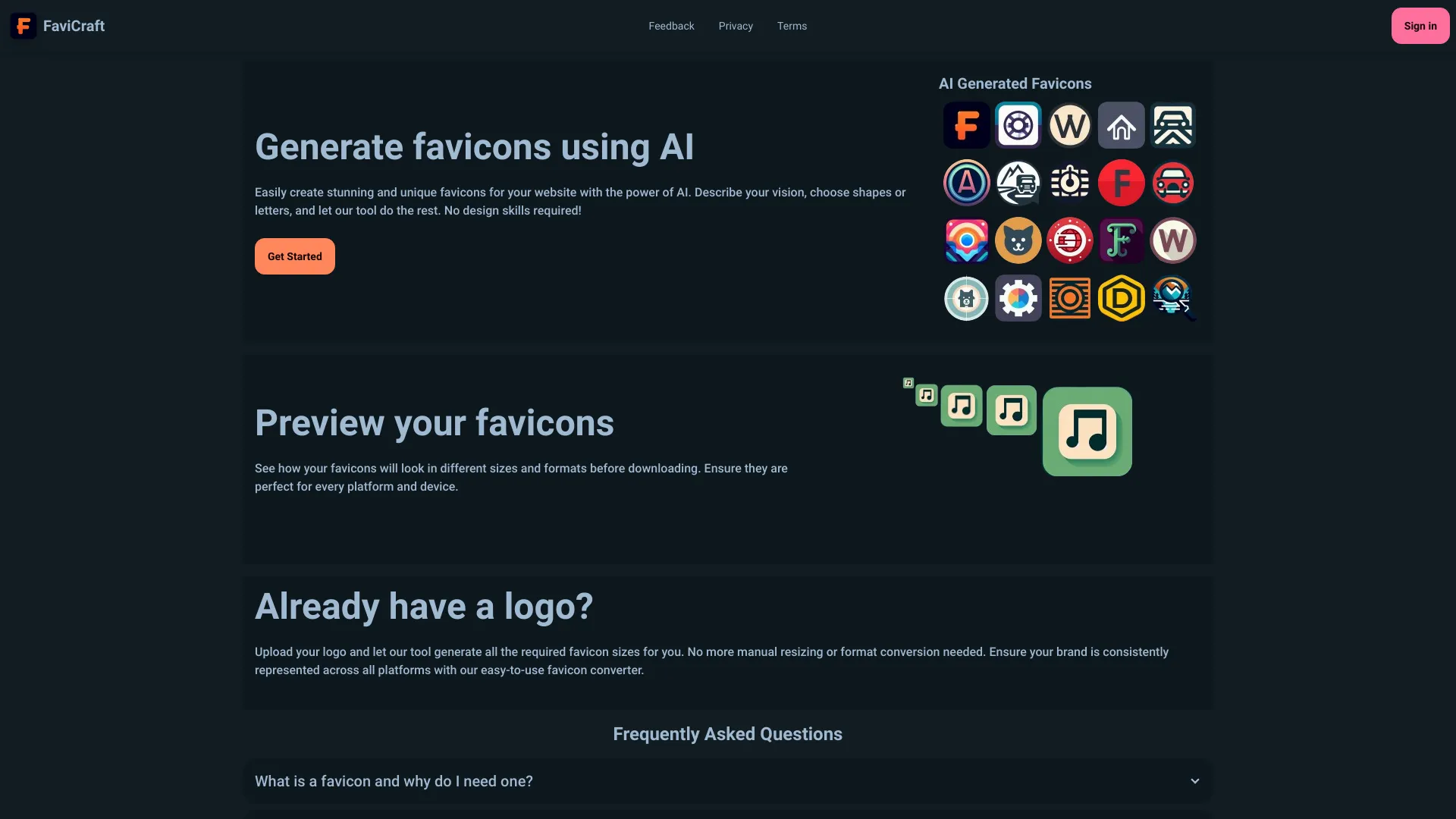 FaviCraft - AI-Powered Favicon Creation Tool | Creati.ai