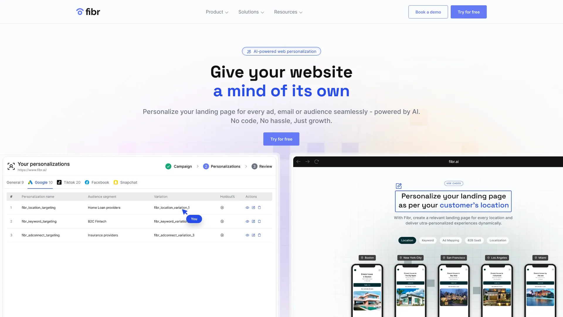 Fibr: AI Marketing Platform for Enterprises | Creati.ai