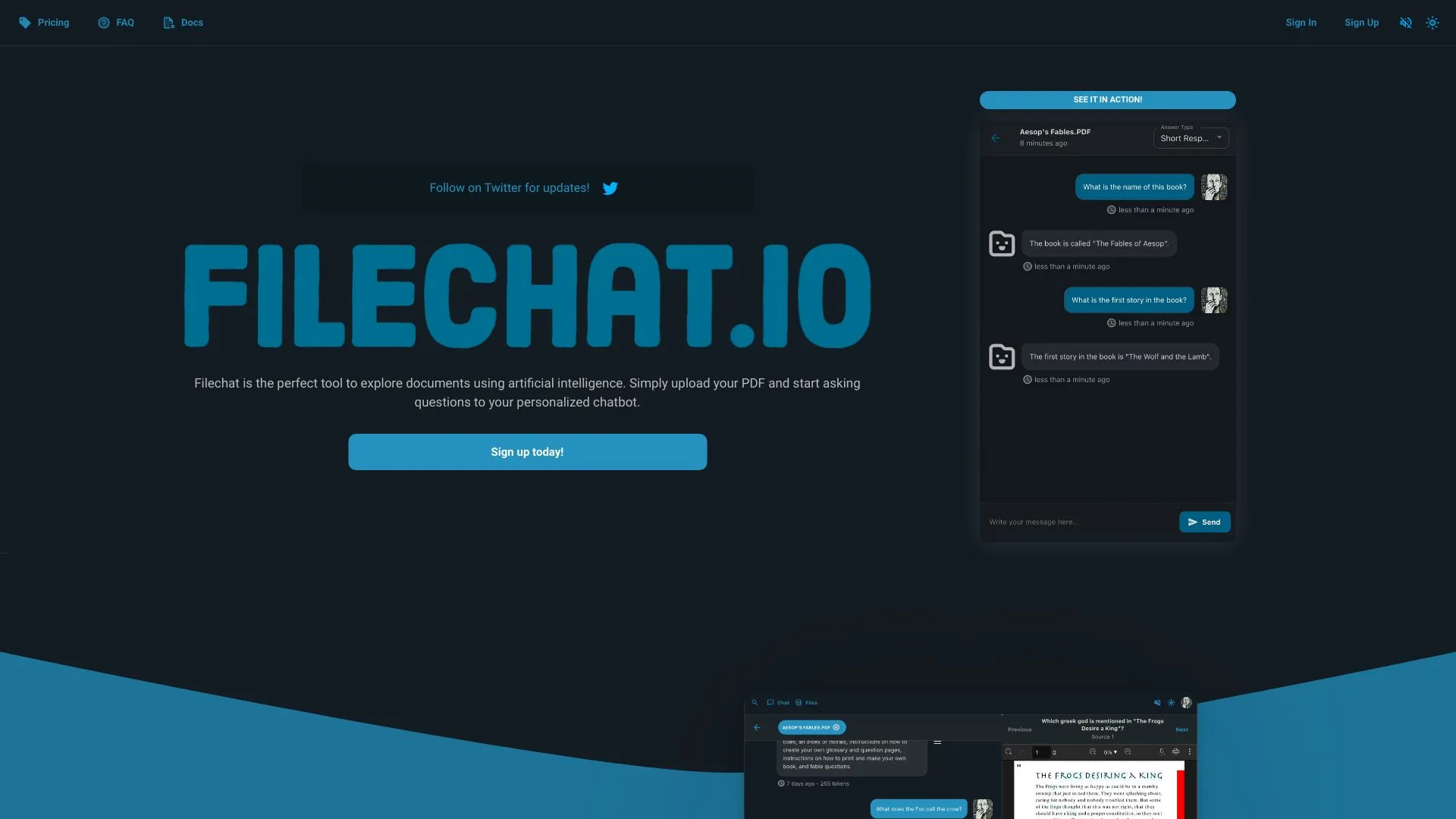FileChat.io - AI-Powered Document Exploration and Q&A | Creati.ai