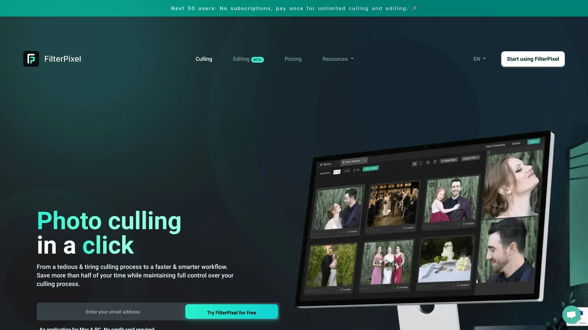 FilterPixel: Software de selección de fotos IA para fotógrafos | Creati.ai