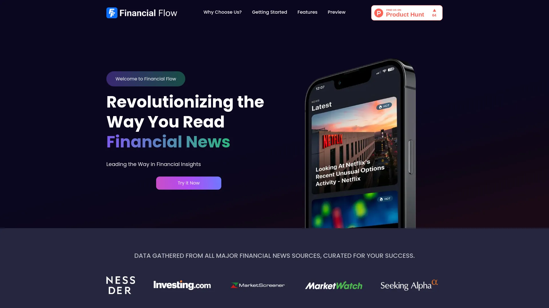 Financial Flow: AI-Powered Financial Insights and News | Creati.ai