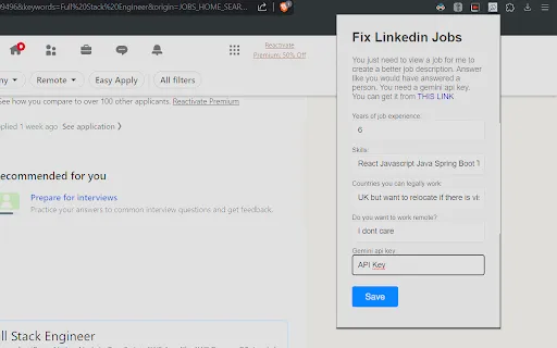 Fix LinkedIn Job Search – Simplifica tu Búsqueda de Empleo | Creati.ai