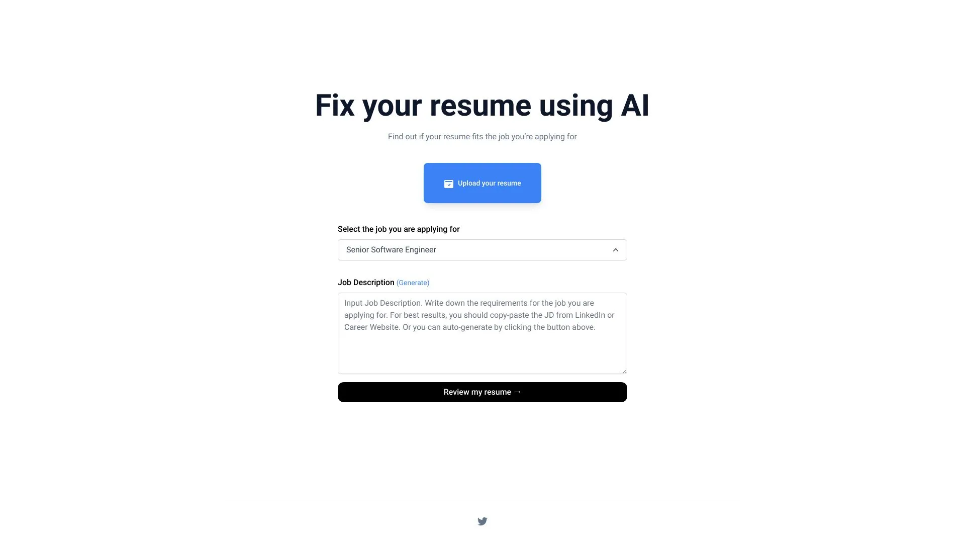 FixMyResume: AI Resume Optimization Tool | Creati.ai