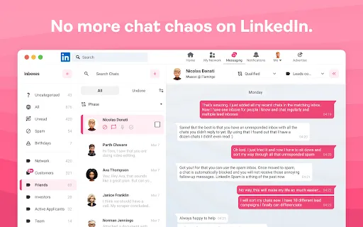 Flamingo para LinkedIn - Mejora Tu Experiencia de Mensajería | Creati.ai