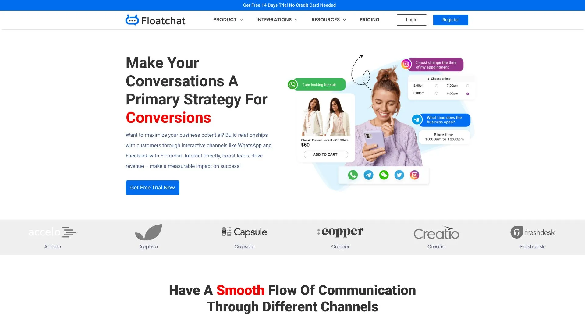 Floatchat - AI Chatbot Platform for Business Communication | Creati.ai