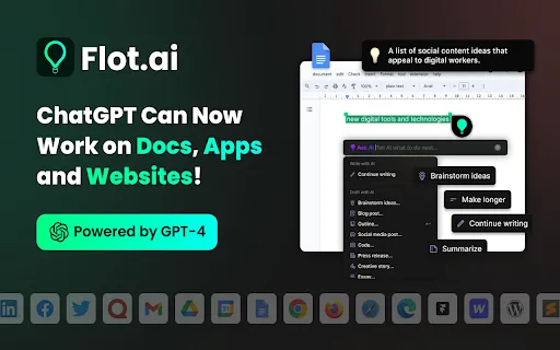 Flot AI: Your AI Copilot for Enhanced Productivity | Creati.ai