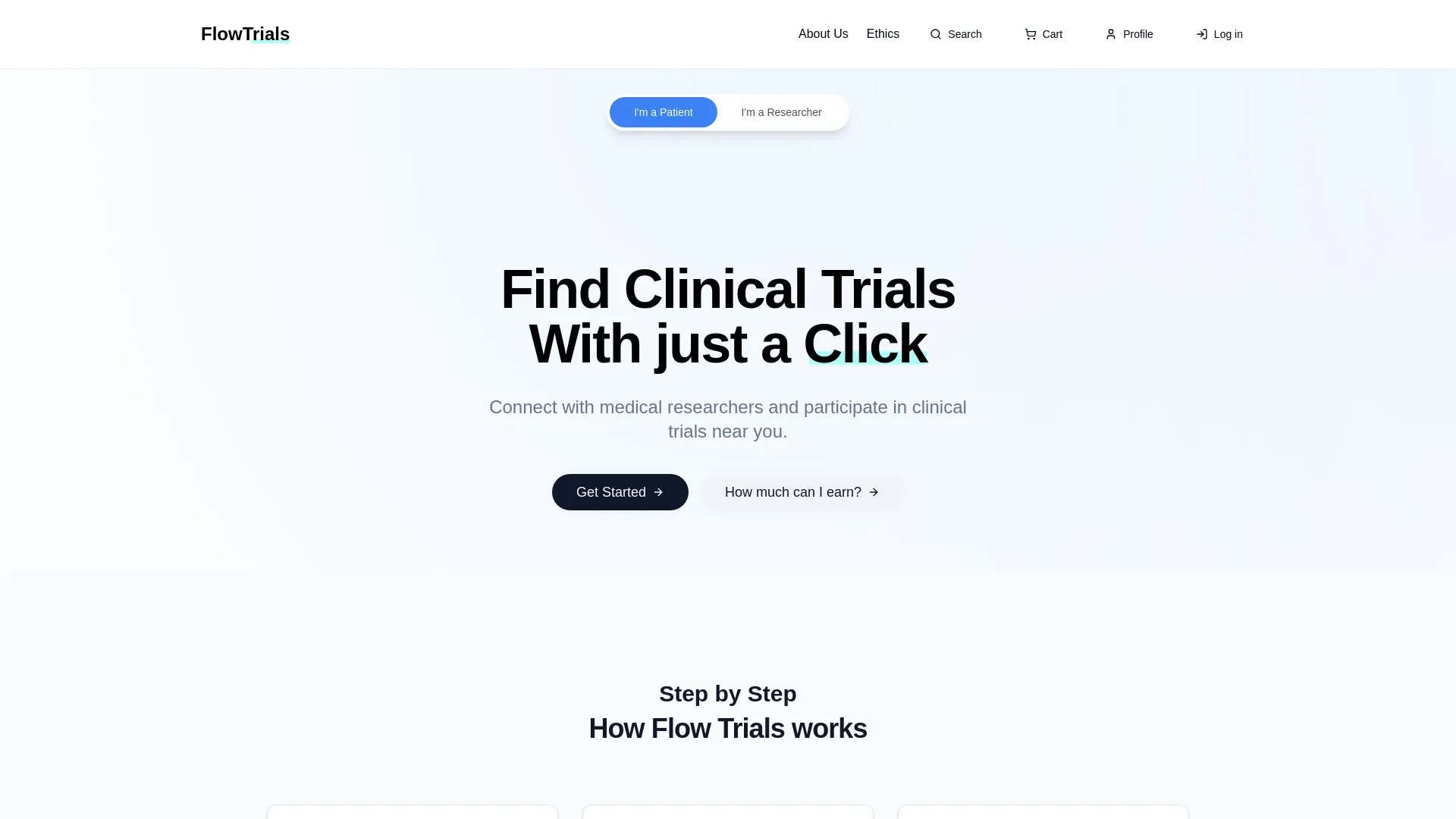 Connect with Clinical Trials | FlowTrials | Creati.ai